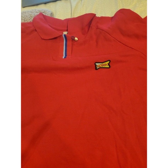 Unbranded | Shirts | Sonic Drive In Employee Polo Xl Red Work Uniform ...